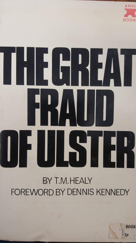 The Great Fraud of Ulster by T M Healy - P Commane Bookshop