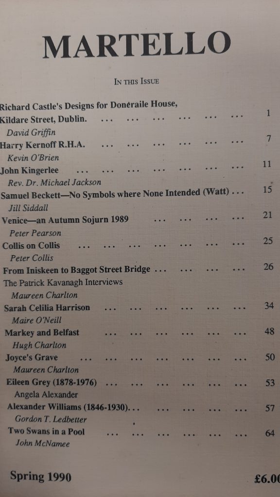 Martello - Arts Review edited by Maureen Charlton & Geraldine Walsh - P ...